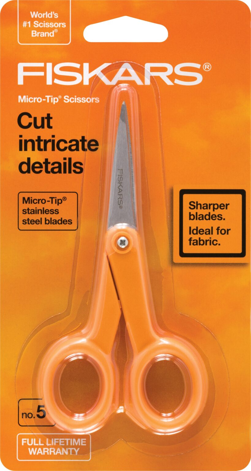 Fiskars Micro Tip Scissors 5″ | Wildbird Fabric