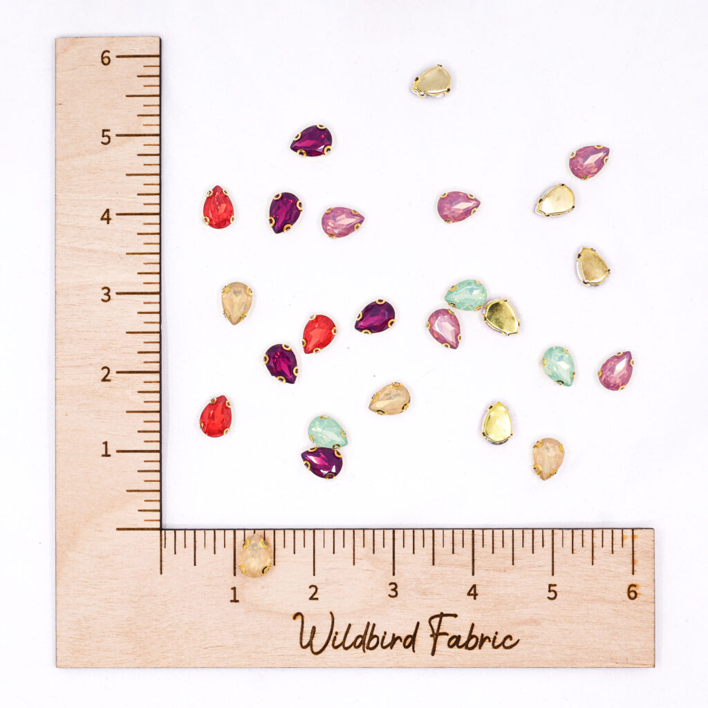 Teardrop Gem Buttons | Wildbird Fabric