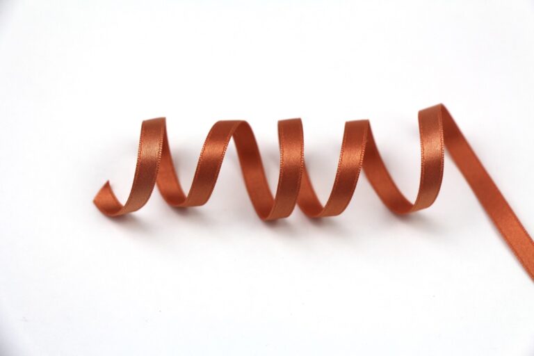 Torrid Orange Satin Ribbon 1/8″ | Wildbird Fabric