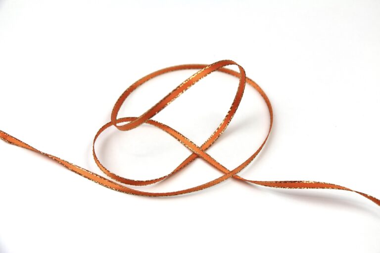 Torrid Orange Satin Ribbon 1/8″ | Wildbird Fabric