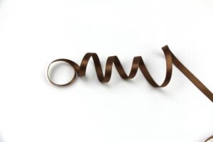 Coffee Satin Ribbon 1/4″ | Wildbird Fabric