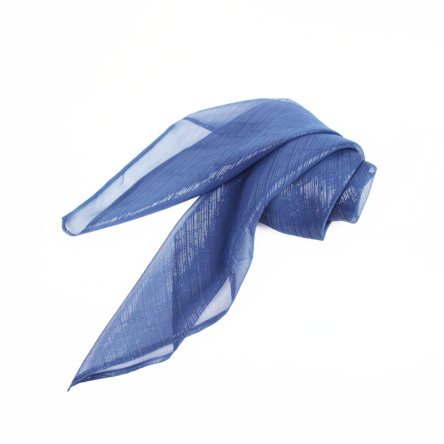 Shimmer Scarf with Fringe – Alpine Blue | Wildbird Fabric