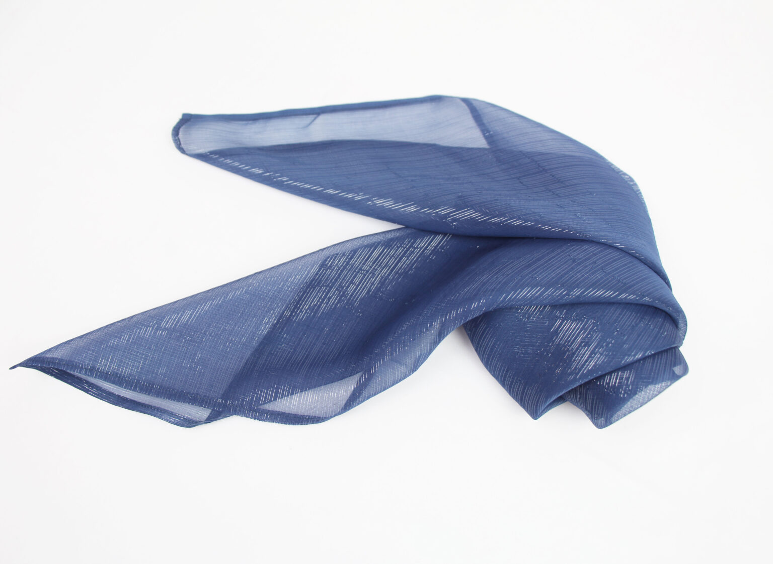 Shimmer Scarf with Fringe – Alpine Blue | Wildbird Fabric