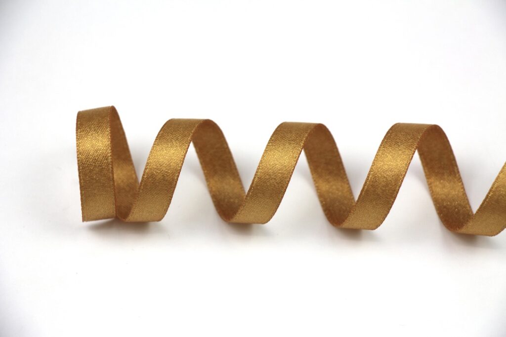 Golden Shimmer Ribbon 3/8″ | Wildbird Fabric