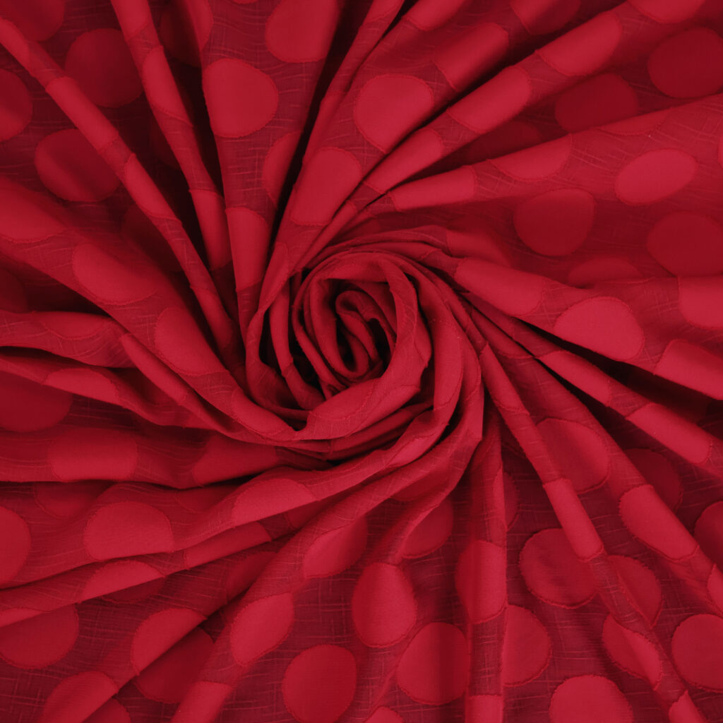 Big Circle Texture – Ruby Red | Wildbird Fabric