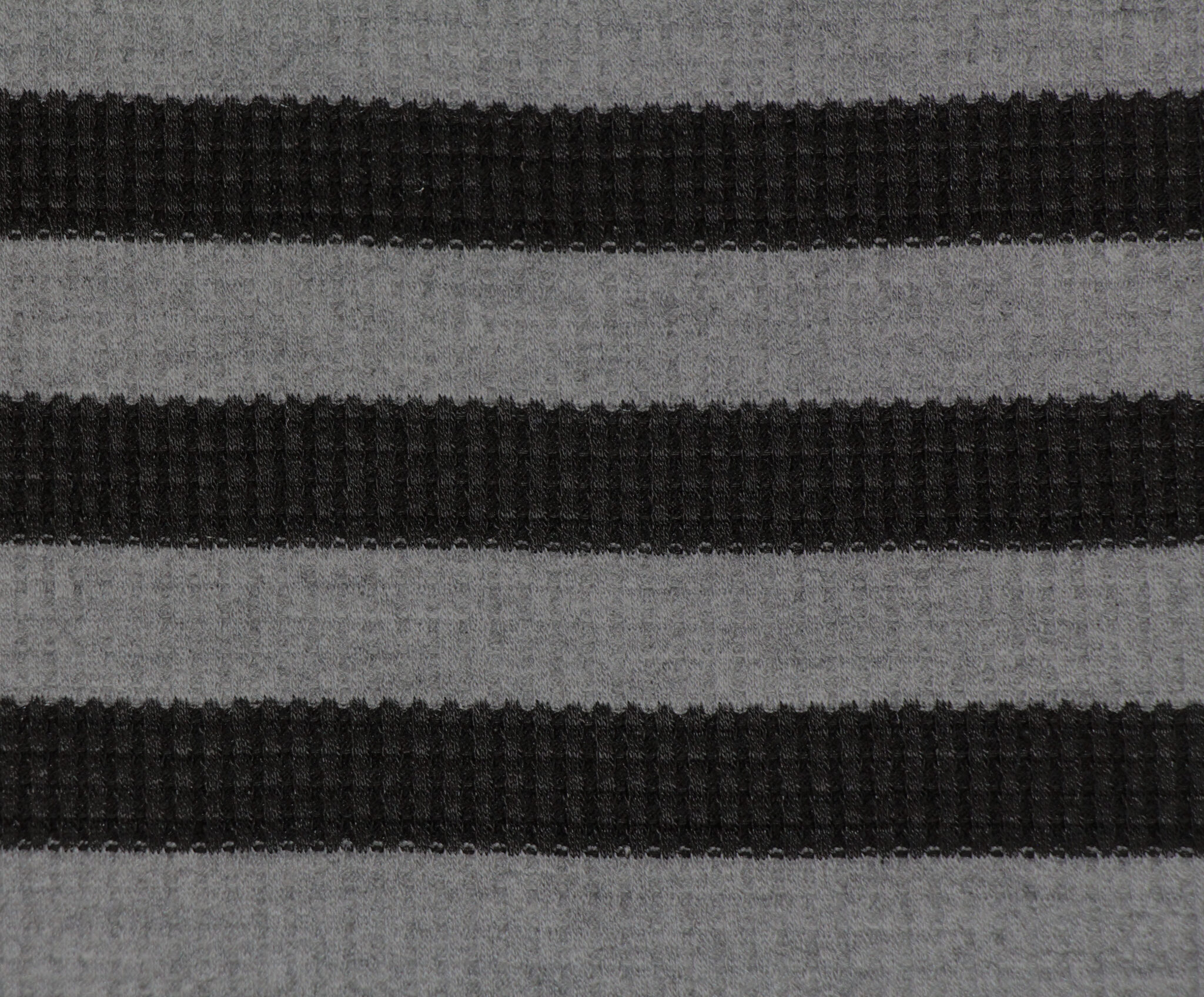 Black & Grey Thermal Stripe Fabric | Wildbird Fabric