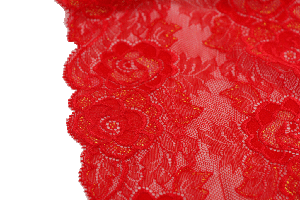 Bright Scarlet Lace | Wildbird Fabric