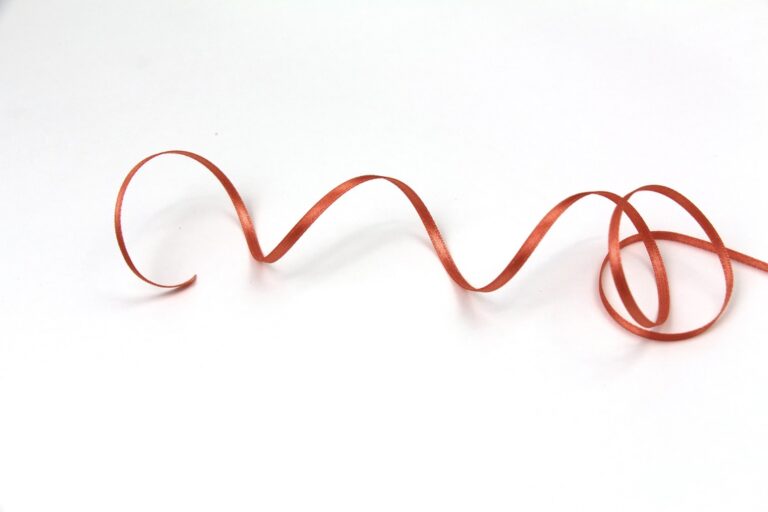 Torrid Orange Satin Ribbon 1/8″ | Wildbird Fabric