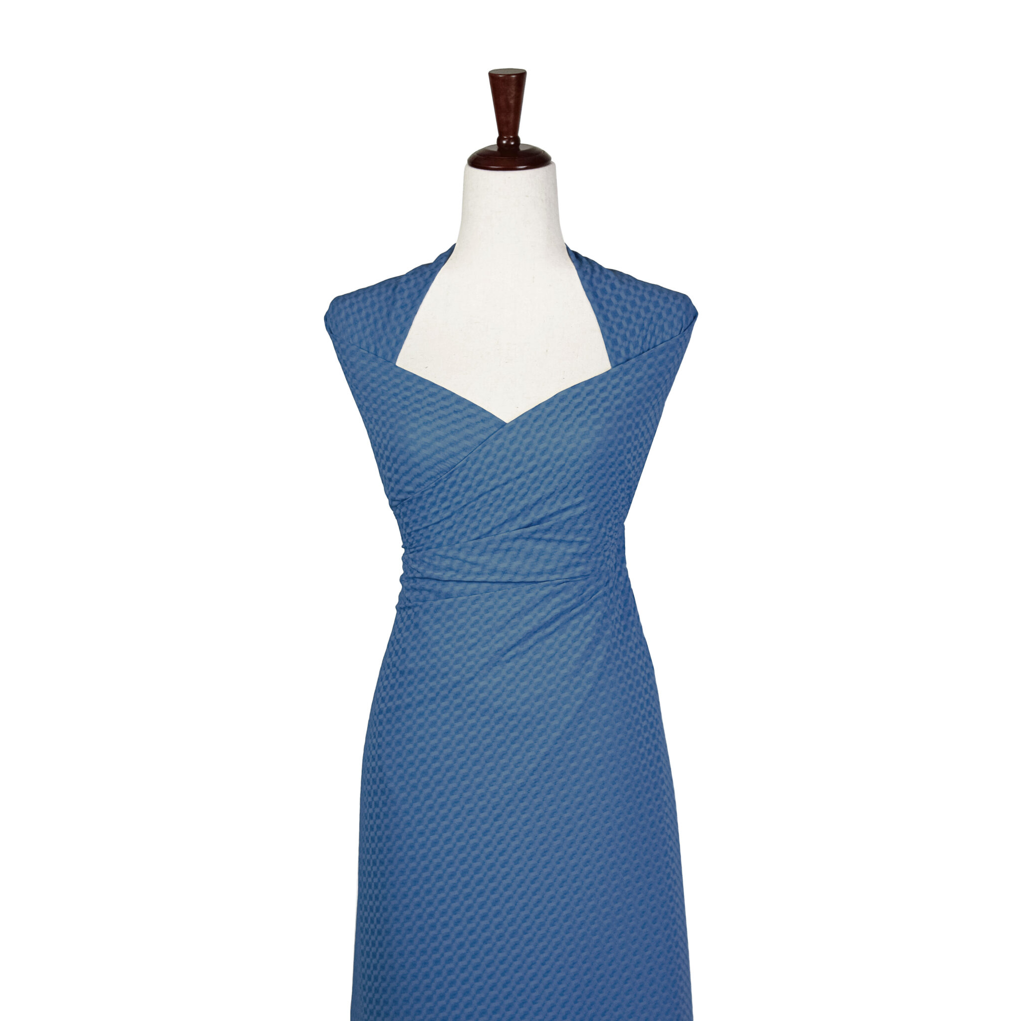 Checkerboard Texture – Wedgewood | Wildbird Fabric