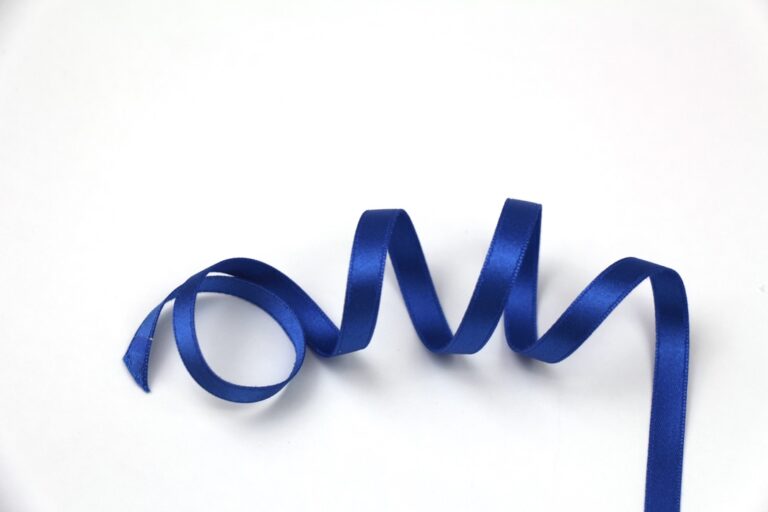 Dazzling Blue Satin Ribbon 1/4″ | Wildbird Fabric