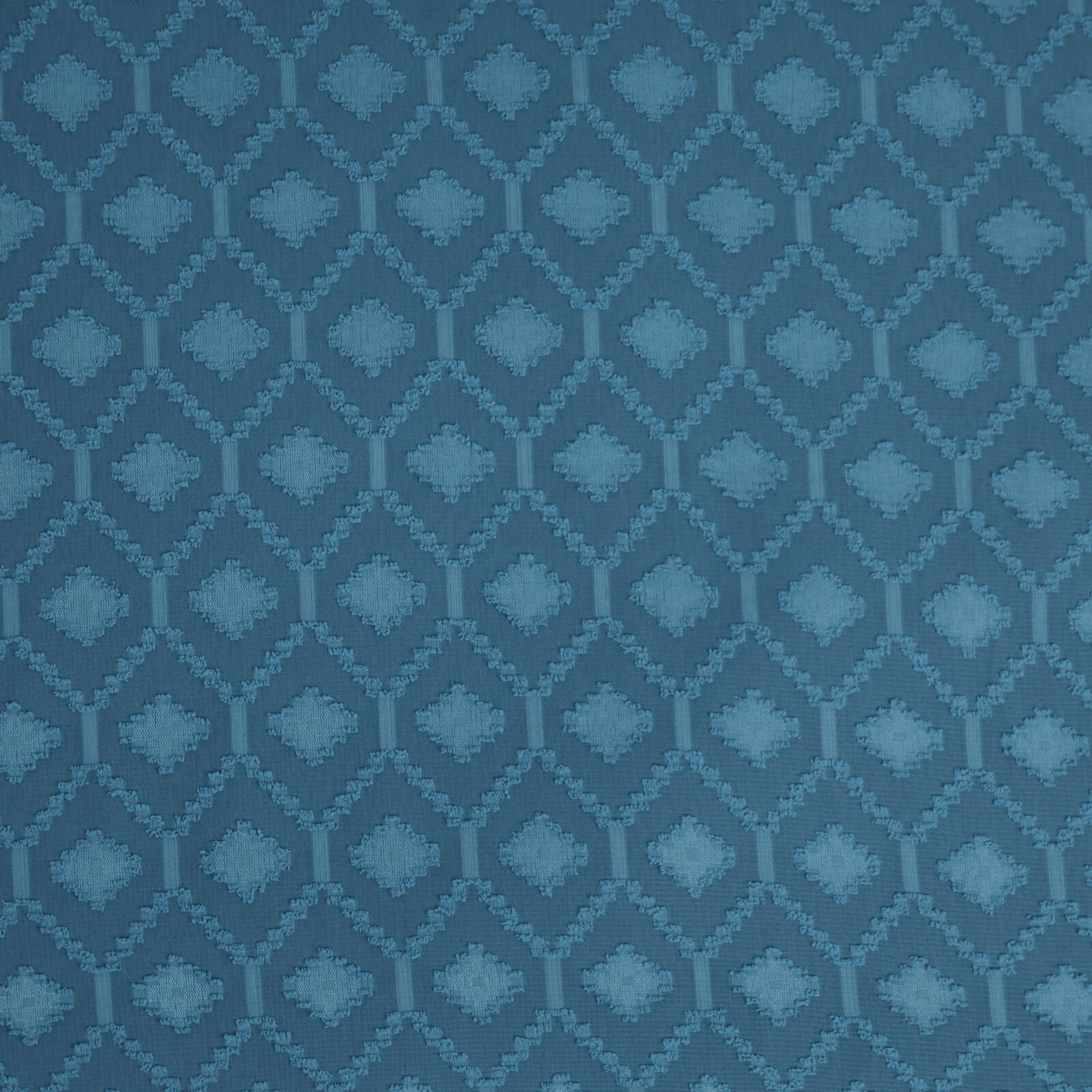 Diamond Zig-Zag Texture – Dusty Mineral Blue | Wildbird Fabric