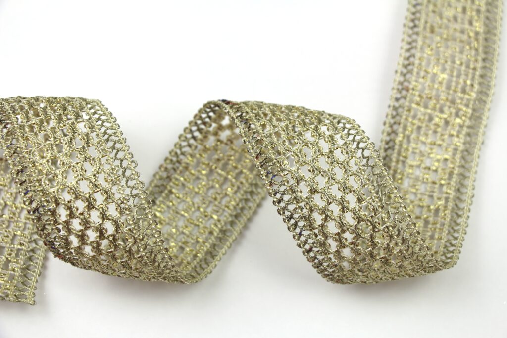 Gold Chain Lace | Wildbird Fabric