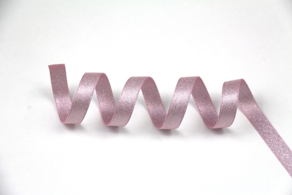 Pearl Pink Shimmer Ribbon 3/8″‘ | Wildbird Fabric
