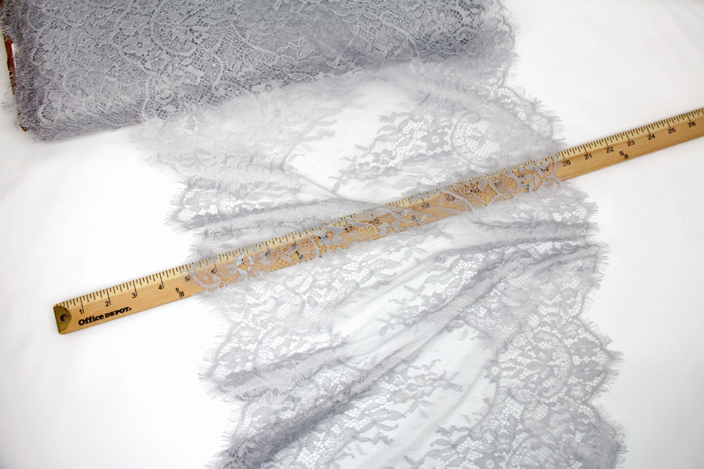 Grey French Lace | Wildbird Fabric