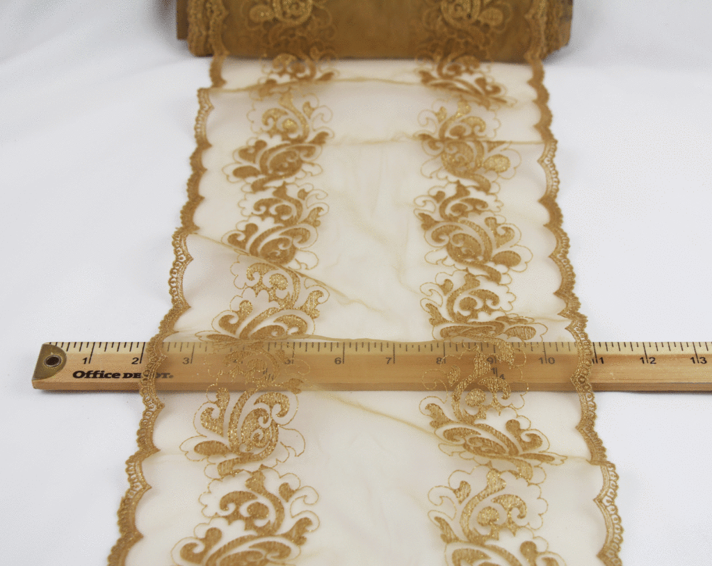 Light Caramel Tulle Lace | Wildbird Fabric