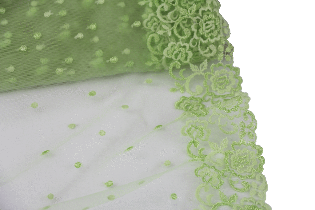 Light Green Tulle Lace | Wildbird Fabric