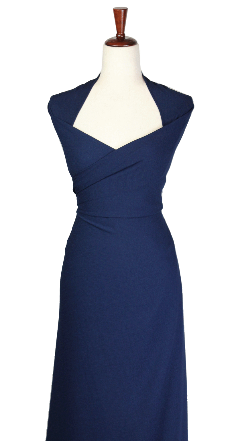 Bark Crepe – Navy | Wildbird Fabric