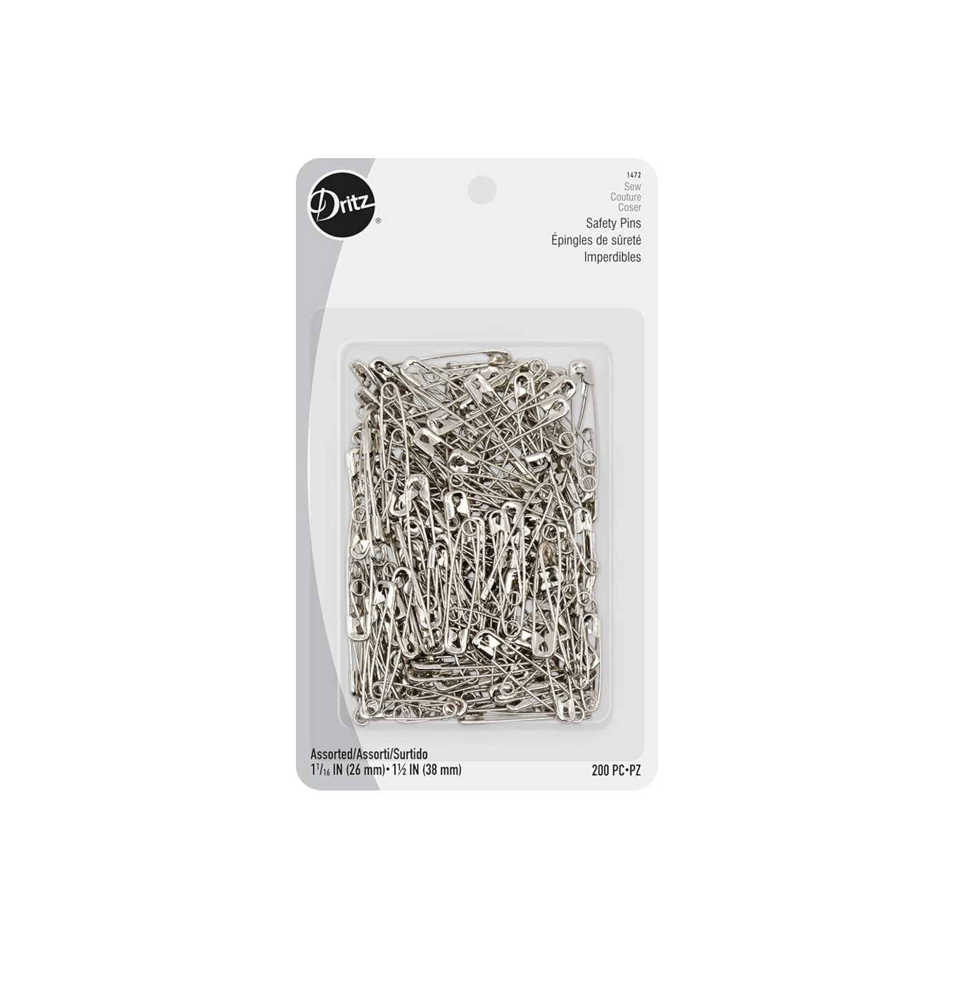Dritz Safety Pins 200/Pkg | Wildbird Fabric