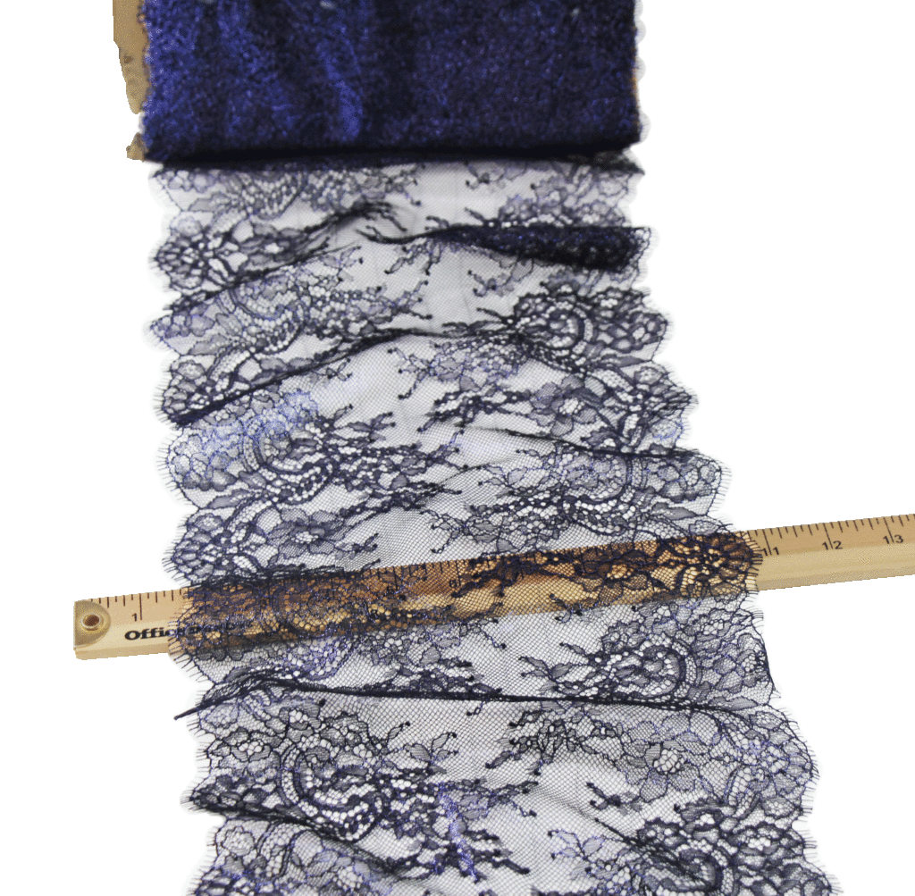 Shiny Brite Navy lace | Wildbird Fabric