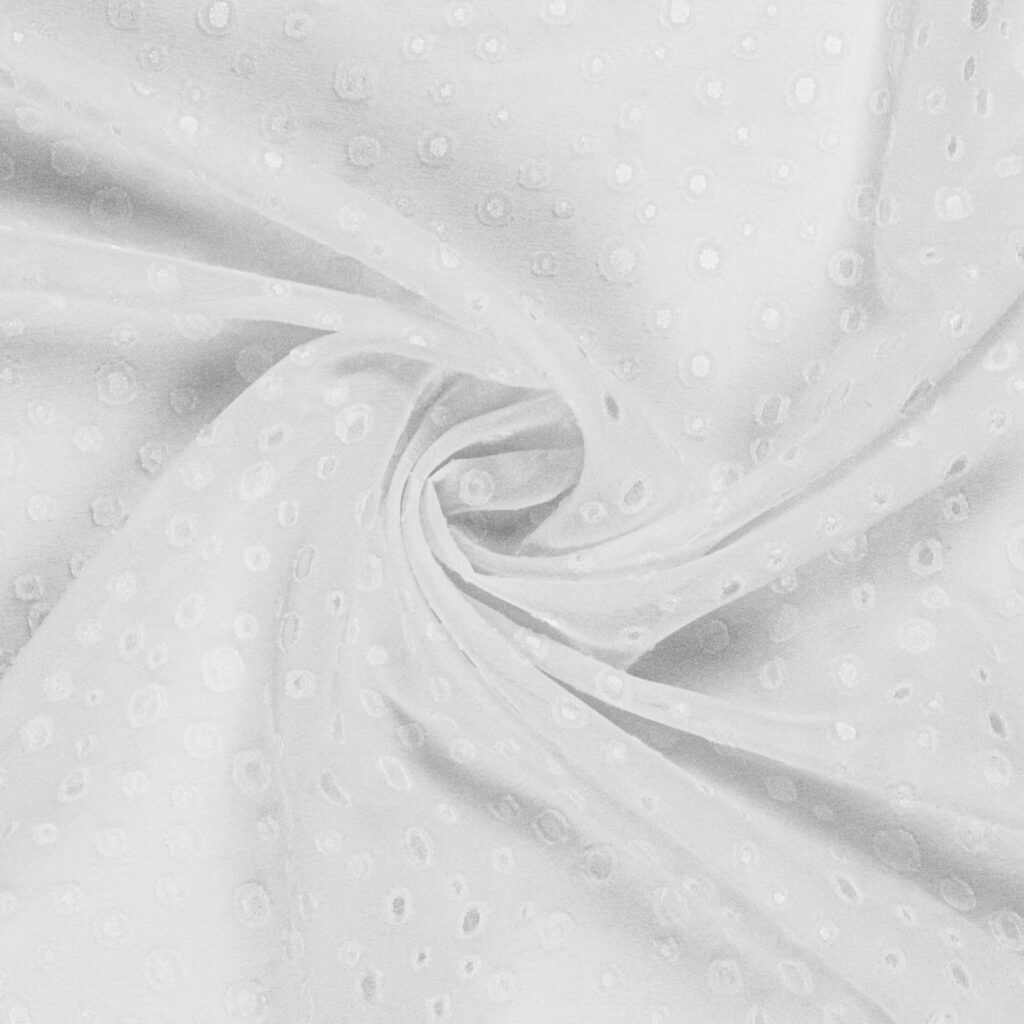 Shiny Dot Texture – White | Wildbird Fabric
