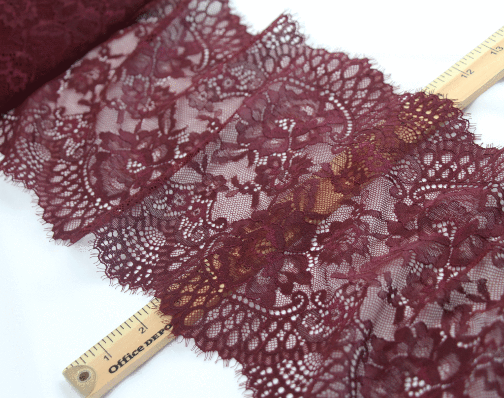 Wine French Lace | Wildbird Fabric