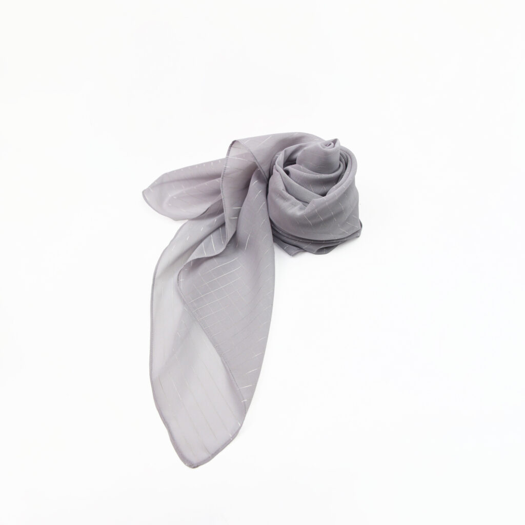 Emma Scarf – Silver | Wildbird Fabric