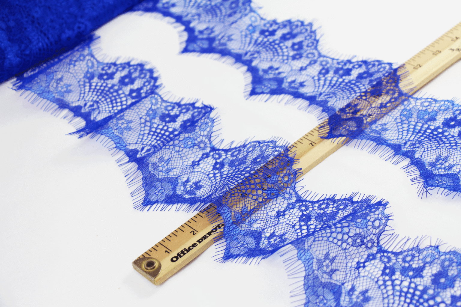 Cobalt Blue French Trim Lace | Wildbird Fabric