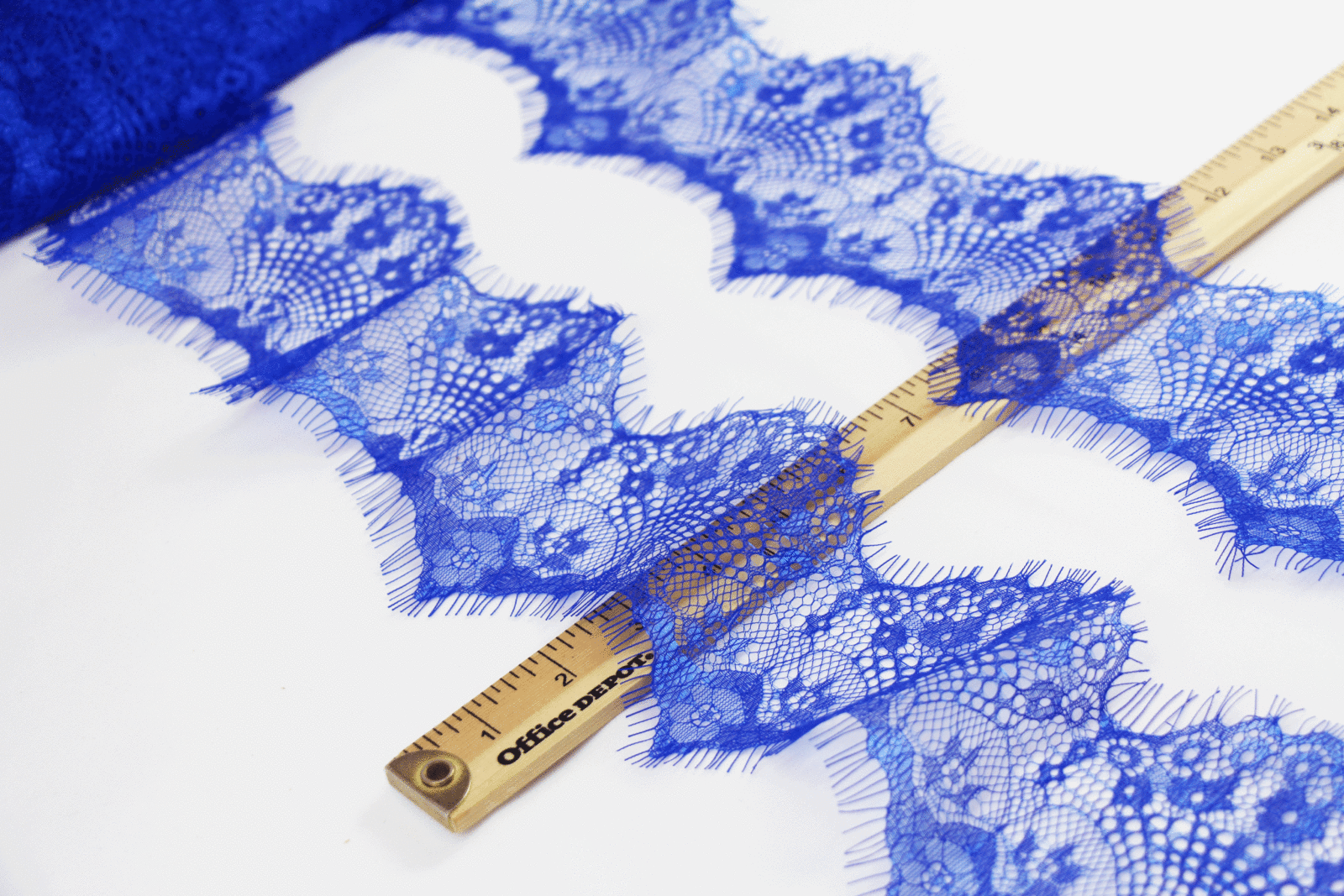 Cobalt Blue French Trim Lace | Wildbird Fabric