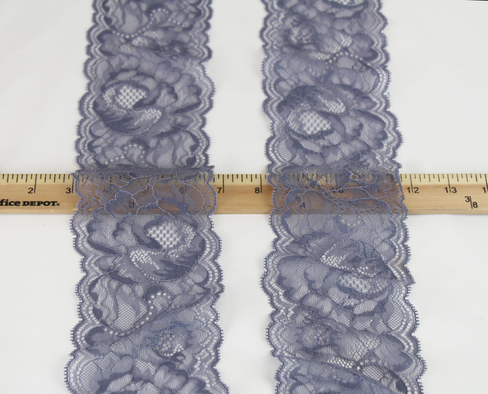 Dusty Dark Periwinkle Lace | Wildbird Fabric