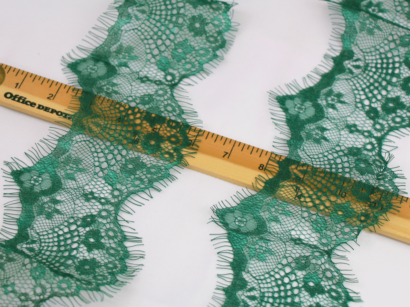 Forest Green French Trim Lace | Wildbird Fabric