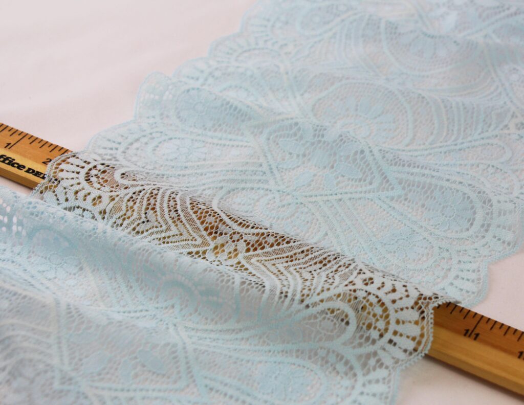 Bright Light Blue Lace | Wildbird Fabric