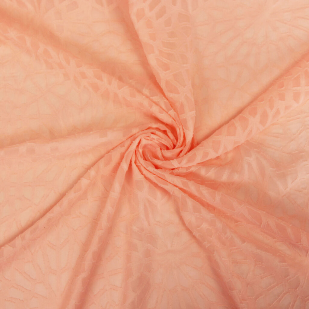 Abstract Texture – Light Neon Peach | Wildbird Fabric