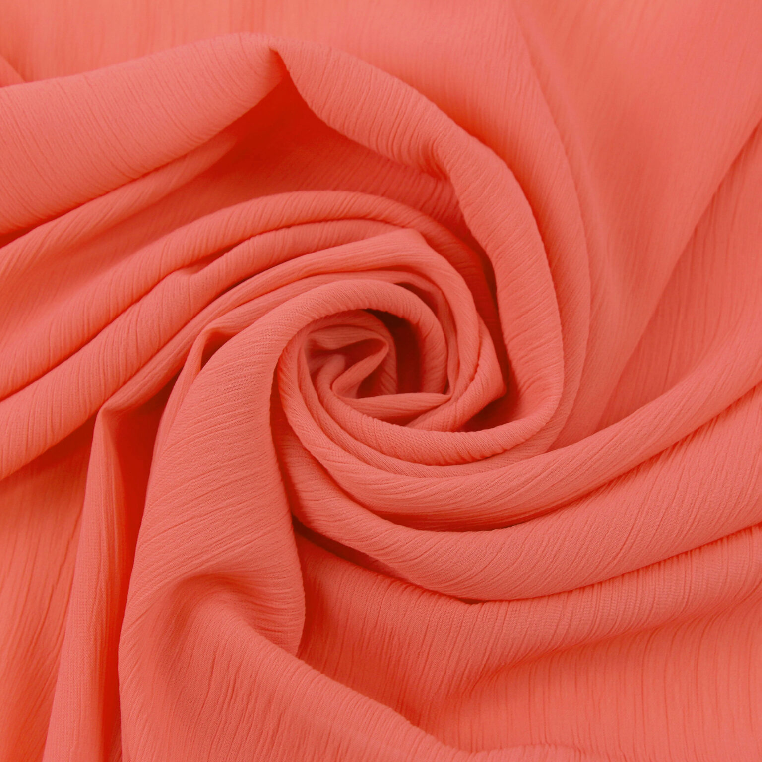 Coral Crinkle Fabric | Wildbird Fabric