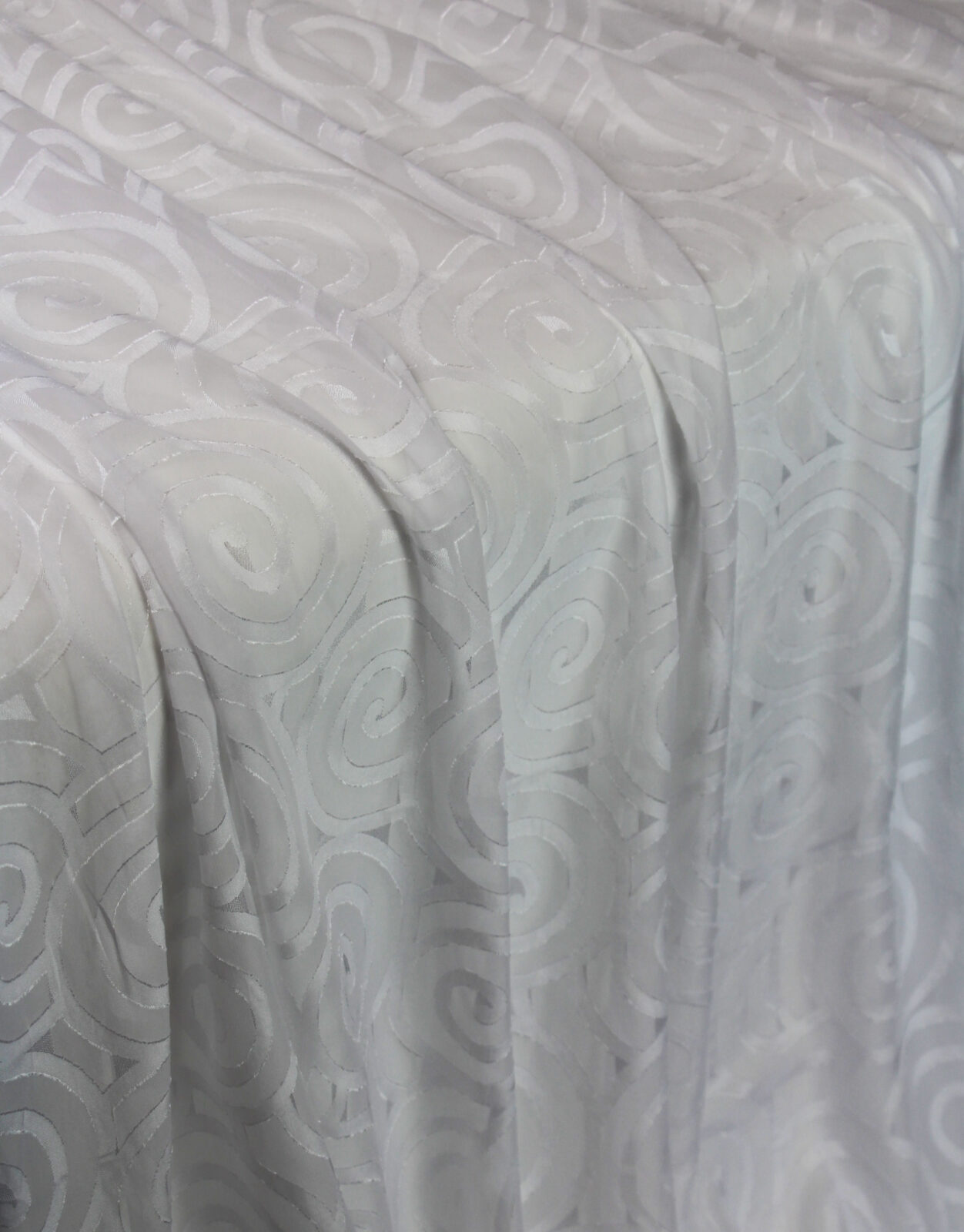 Spiral Texture – White | Wildbird Fabric