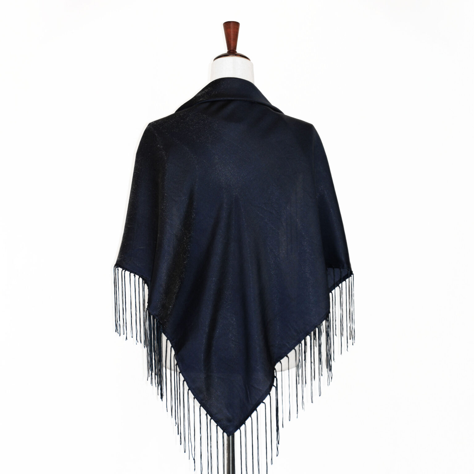 Shimmer Scarf with Fringe – Alpine Blue | Wildbird Fabric