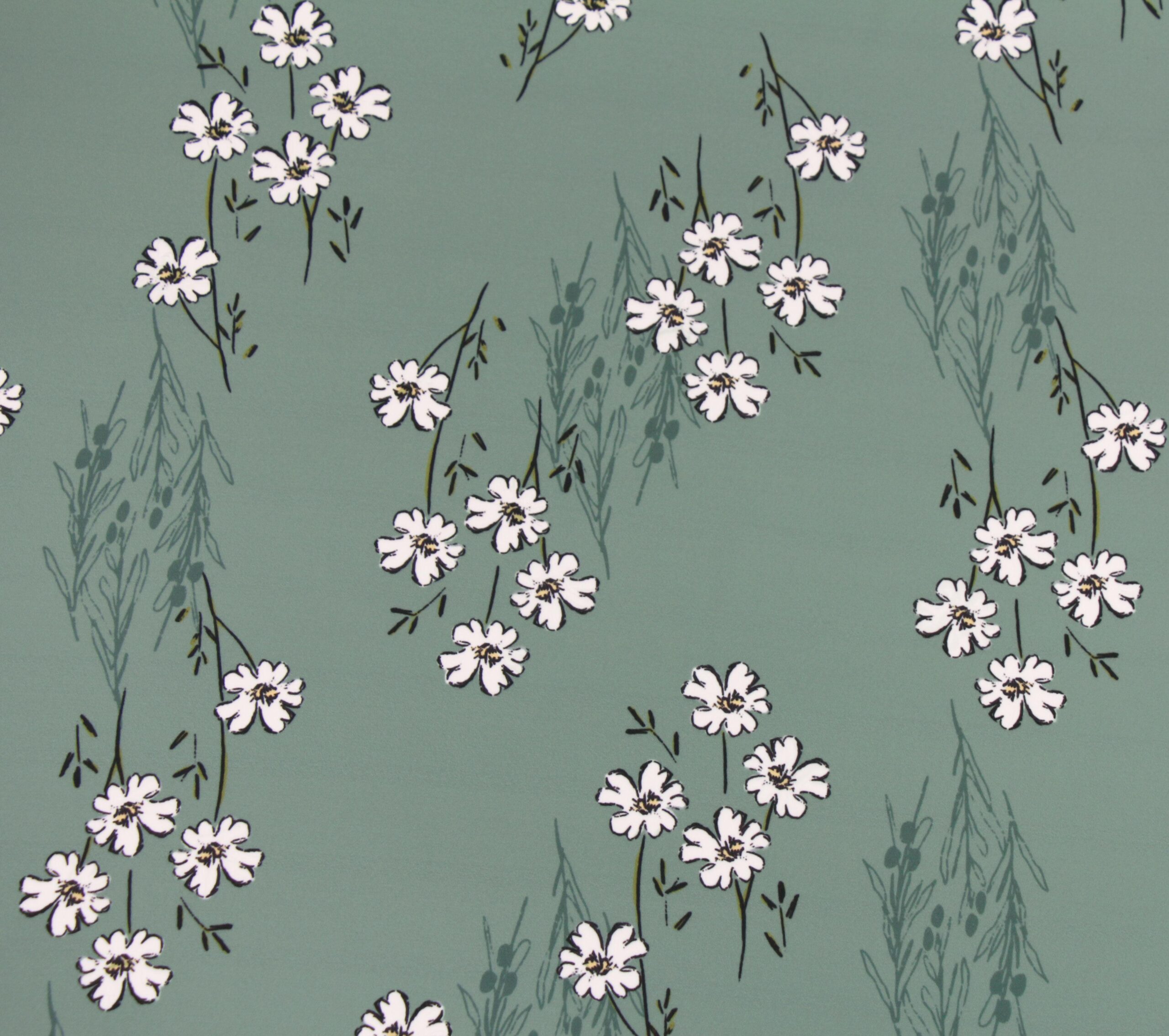 Summertime Blooms – Sage | wildbirdfabric