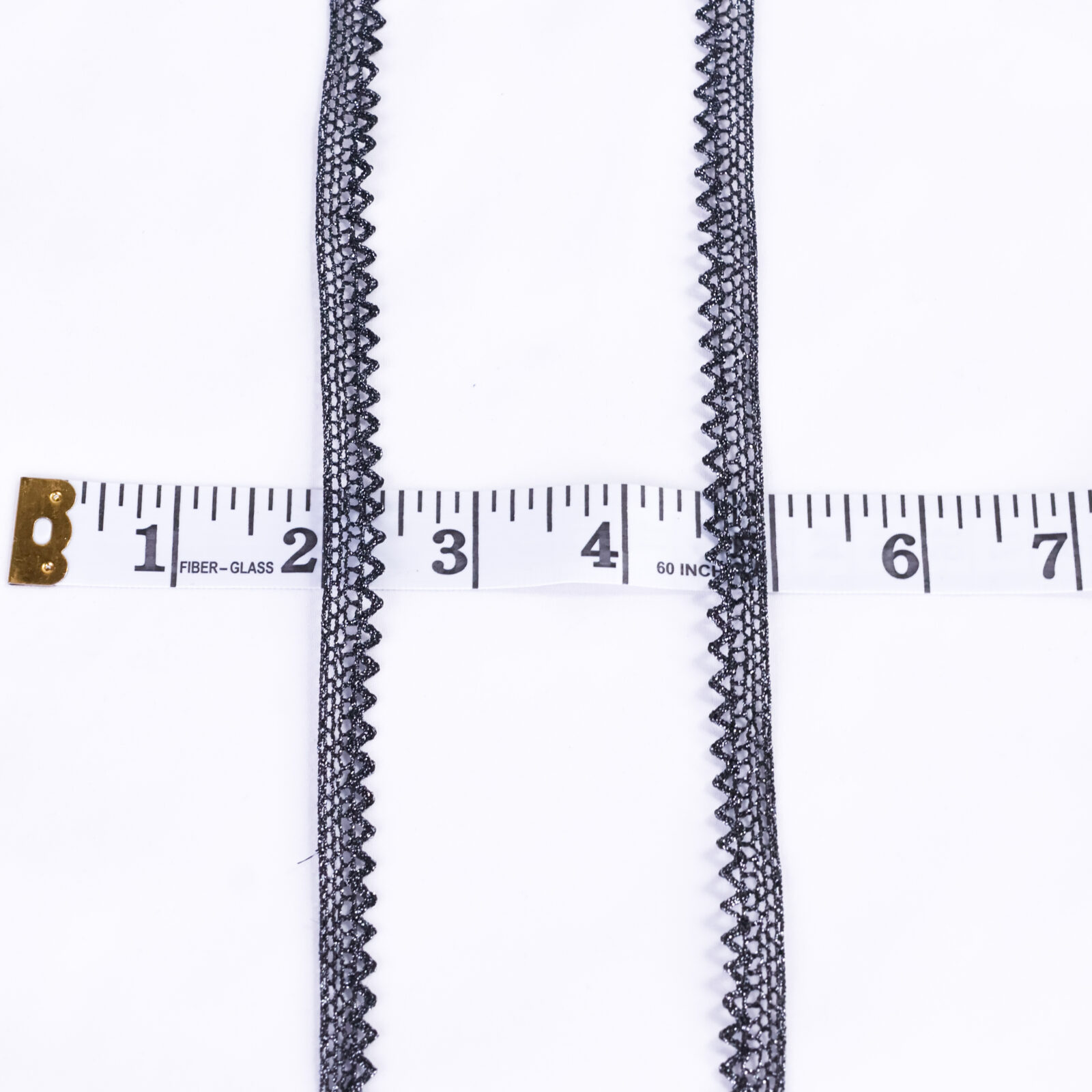 Shiny Black Island Lace | Wildbird Fabric